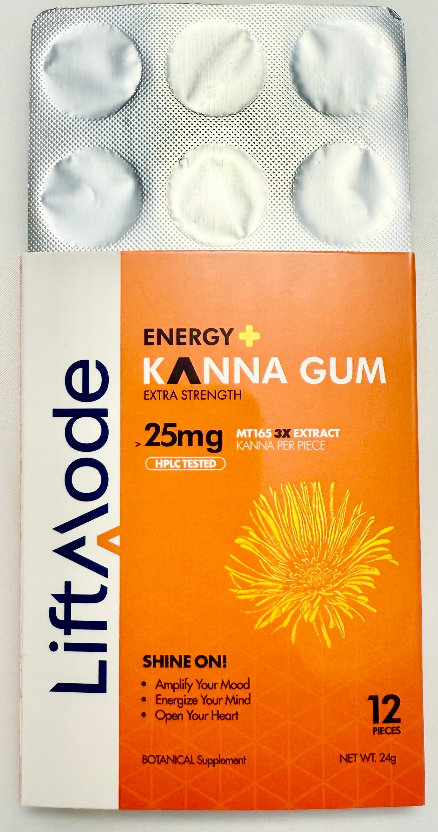 Kanna Energy+ Gum (Energy+ Extra Strength)